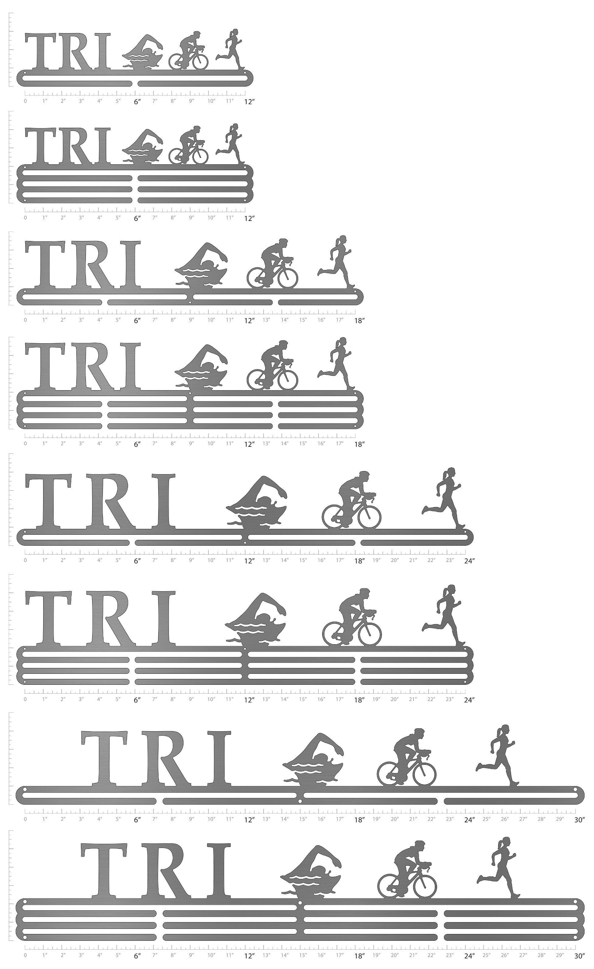 Triathlon Figures - Female | Sport & Running Medal Displays | The ...
